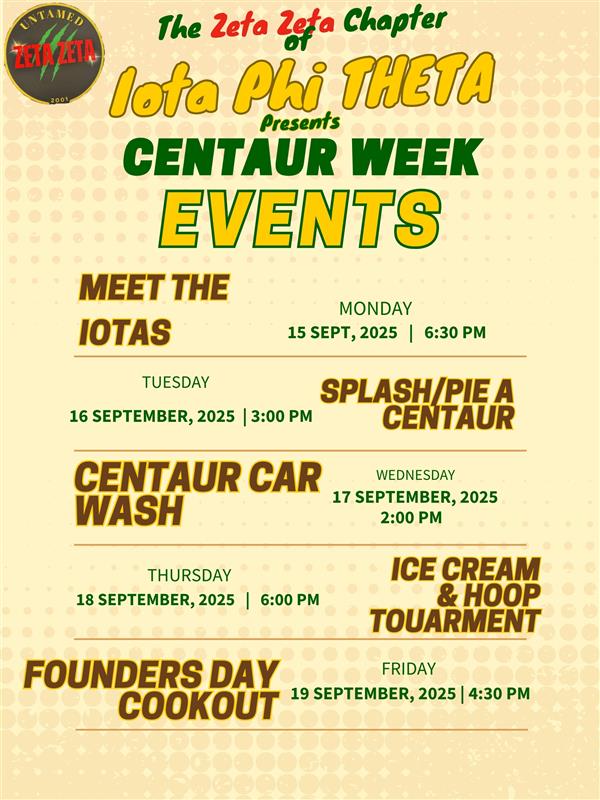 Centaur Week – One Iota Events