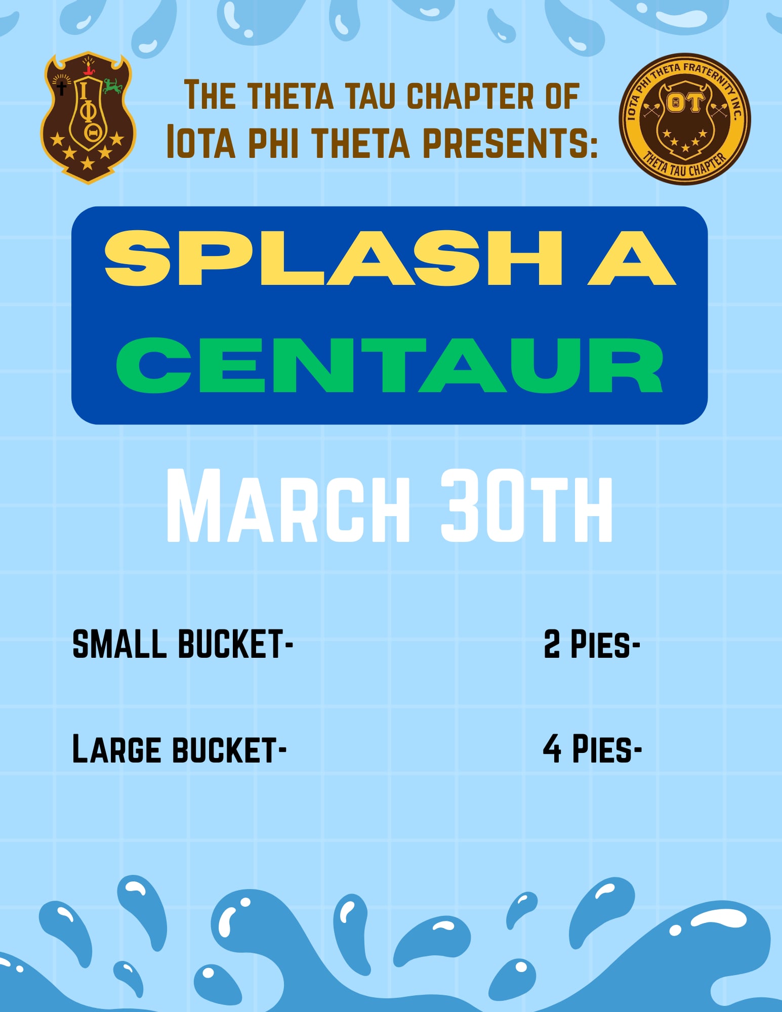 Splash A Centaur – One Iota Events